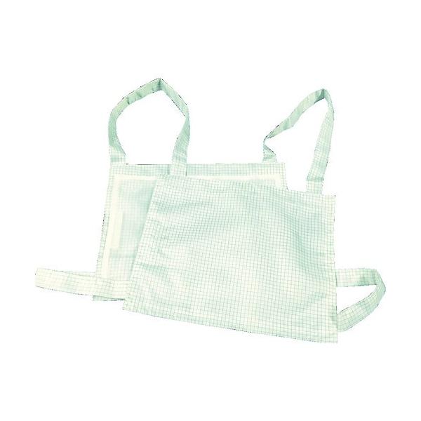 納期について：取寄品3〜5営業日目発送予定★欠品時除くメーカー名：トラスコ中山(株)【 特長 】・制電糸もグリッド仕様により優れた制電性を維持できます。・超導電性加工繊維を使用したクリーンルーム用ゼッケンです。・超導電性加工繊維は、カーボン...