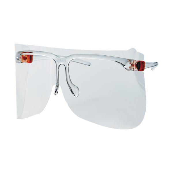 納期について：取寄品3〜5営業日目発送予定★欠品時除くメーカー名：トラスコ中山(株)【 特長 】・反射防止フィルムを使用しているためチラつきが少ないです。・マスクと併用することで高い防護効果が得られます。・メガネの上にも装着可能です。・レン...