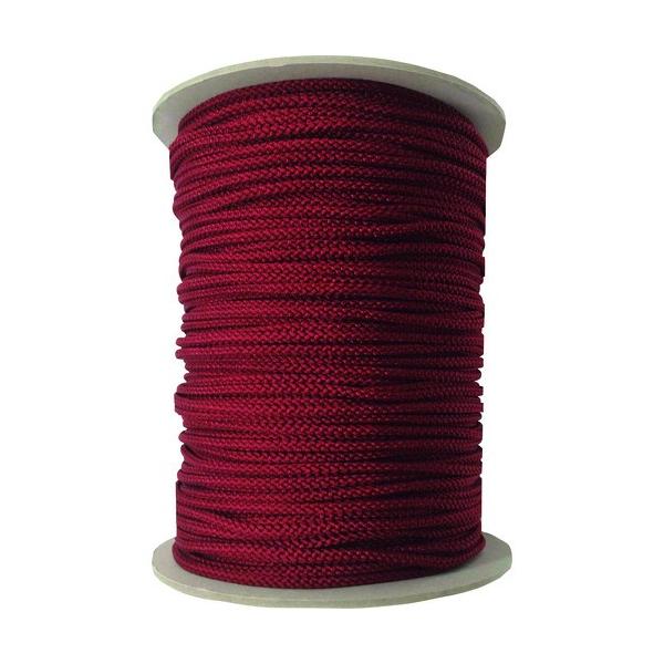 納期について：取寄品3〜5営業日目発送予定★欠品時除くメーカー名：(株)ユタカメイク【 特長 】・色落ちを抑制する堅牢染めです。【 用途 】・和風装飾・手芸・ホビー材として。【 仕様 】品名:ユタカメイク 江戸打ち紐 エンジ 約4mm×13...