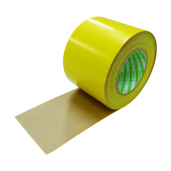 納期について：取寄品3〜5営業日目発送予定★欠品時除くメーカー名：日東エルマテリアル(株)【 特長 】・コシのある基材と強力な粘着剤を使用しているため、粗面にもよく追従します。・耐摩耗性、耐久性に優れた厚手タイプです。・テープ表面に汚れが付...