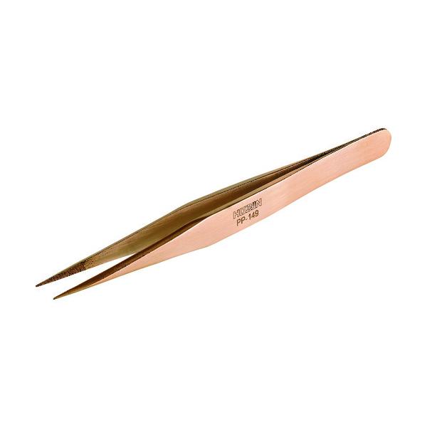 納期について：取寄品3〜5営業日目発送予定★欠品時除くメーカー名：ホーザン(株)【 特長 】・抗菌効果を備えています。・完全非磁性のりん青銅製ピンセットです。【 仕様 】品名:HOZAN りん青銅ピンセット品番:PP-149全長(mm):1...