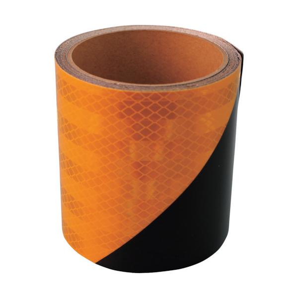 納期について：取寄品3〜5営業日目発送予定★欠品時除くメーカー名：日東エルマテリアル(株)【 特長 】・基材にアルミホイルを使用しているため、屋内外の凹凸面にもしっかりフィットします。・プリズムレンズタイプの再帰性反射材を利用しています。・...