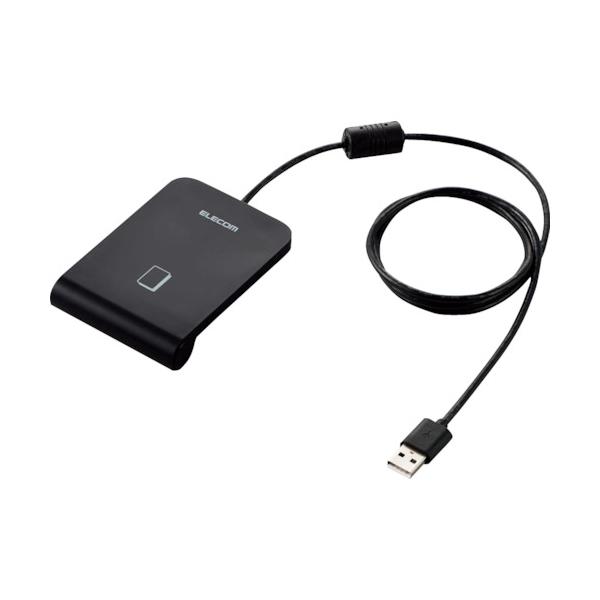 納期について：取寄品3〜5営業日目発送予定★欠品時除くメーカー名：エレコム(株)【 特長 】・マイナンバーカードやFeliCa、MIFAREカードに対応したICカードリーダライタです。・マイナンバーカードに対応しており、カードをかざすだけで...