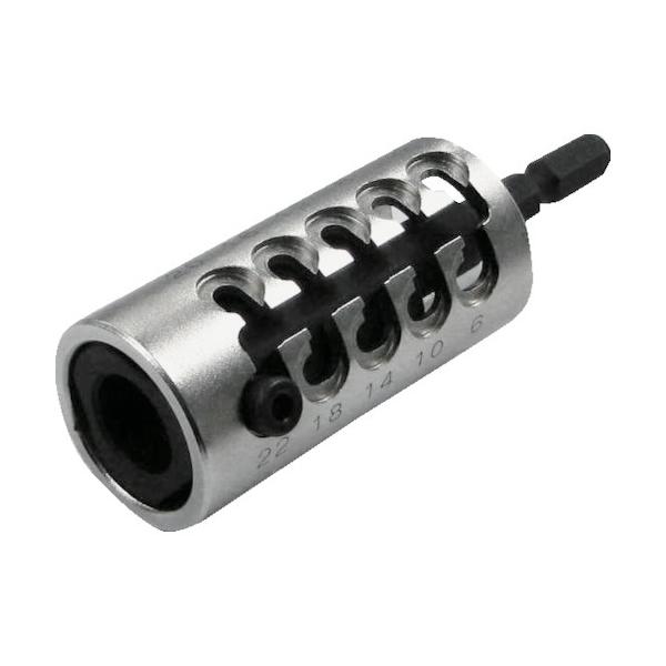 納期について：取寄品3〜5営業日目発送予定★欠品時除くメーカー名：大見工業(株)【 特長 】・タケノコドリル用ストッパーです。・同じ穴径での連続作業が可能です。・位置調整もネジを緩めるだけで簡単です。・任意のサイズでの穴あけが可能になります...