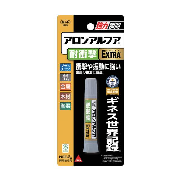 納期について：取寄品3〜5営業日目発送予定★欠品時除くメーカー名：コニシ(株)【 特長 】・耐熱・耐衝撃力を大幅に向上しました。・金属・セラミック・モーター周辺部などの衝撃や振動のかかりやすい部分にも威力を発揮します。【 用途 】・プラスチ...