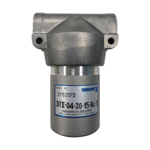 納期について：取寄品3〜5営業日目発送予定★欠品時除くメーカー名：ヤマシンフィルタ(株)【 特長 】・ろ過精度10μmの油圧回路内に取付け可能なフィルタで、回路内の作動油の清浄度を維持するのに最適です。・アルミ製で軽量です。・配管接続ポート...