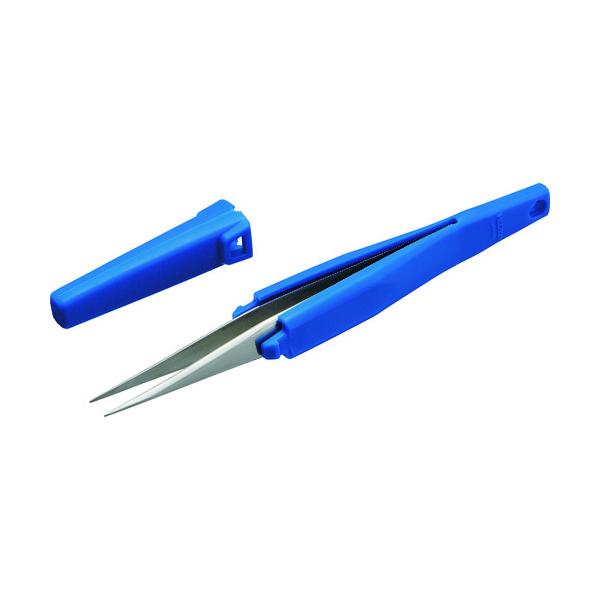 納期について：取寄品3〜5営業日目発送予定★欠品時除くメーカー名：ホーザン(株)【 特長 】・導電製エラストマーグリップを装着したESD対策仕様です。・グリップはソフトなタッチですべりにくく、キャップが先端を保護しますので携帯にも便利です。...