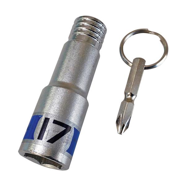 納期について：取寄品3〜5営業日目発送予定★欠品時除くメーカー名：(株)ベストツール【 特長 】・ビットが折れても市販ビットとワンタッチで交換できる18V対応、着脱タイプの電動・充電インパクト用ソケットです。・ビットがホルダー部の中で折れて...