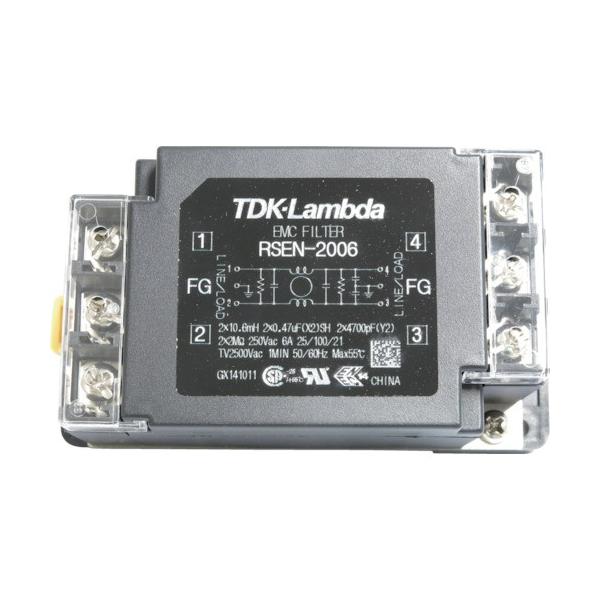 納期について：取寄品3〜5営業日目発送予定★欠品時除くメーカー名：TDKラムダ(株)【 特長 】・多彩なバリエーションと機能性を重視した汎用単相フィルタです。・セルフアップねじ、開閉式カバーにより配線作業性が向上しています。・オプションとし...