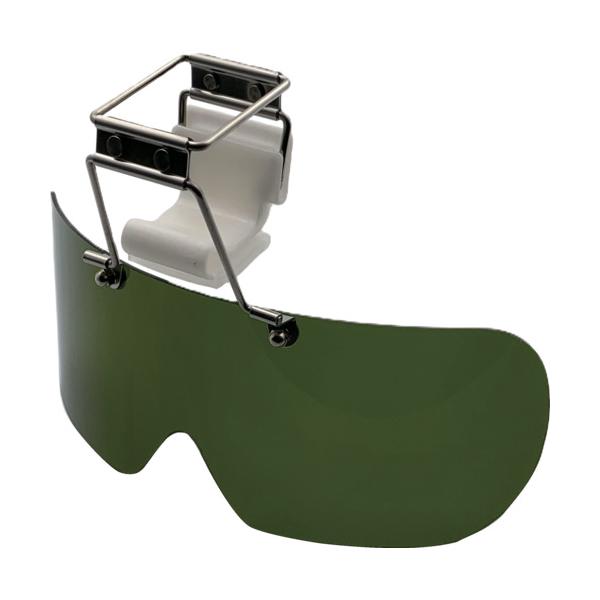 納期について：取寄品3〜5営業日目発送予定★欠品時除くメーカー名：(株)トーアボージン【 仕様 】品名:TOA BOJIN ヘルメット取付形遮光めがね AS376 IR3品番:AS376_IR3レンズ色:緑系幅(mm):240高さ(mm):...