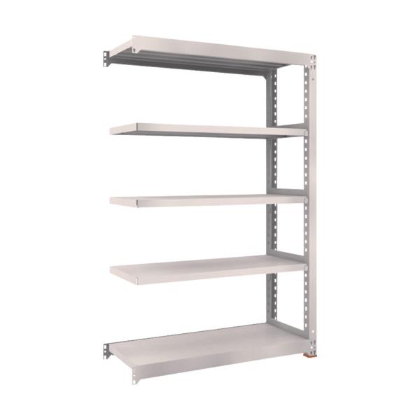 納期について：メーカー直送品(代引き不可)メーカー名：トラスコ中山(株)【 仕様 】品名:TRUSCO スチールラック M5型中量棚 1200×471×H1800 5段 連結 免震樹脂ベース付 ネオグレー ネオグレー品番:M5-6455BS...