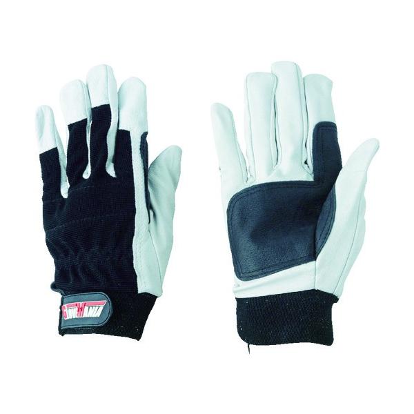 納期について：取寄品3〜5営業日目発送予定★欠品時除くメーカー名：川西工業(株)【 特長 】・豚革で柔らかく、手甲はポリエステル生地を使用しているため、通気性に優れています。・手のひらには豚革の当てが付いています。・サイズ展開がSから3Lま...