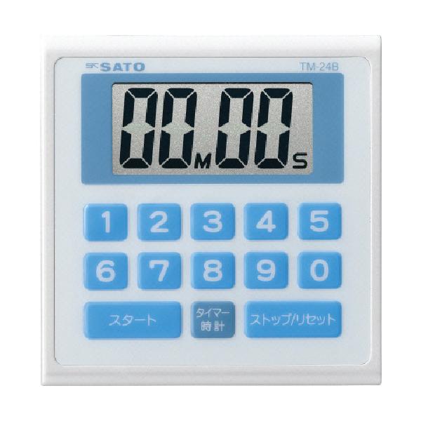 納期について：取寄品3〜5営業日目発送予定★欠品時除くメーカー名：(株)佐藤計量器製作所【 特長 】・ぬれた手で操作可能な防滴構造です。・カウントダウン、カウントアップ機能付き・厚さ11mmの薄型ケース。ケース裏側にマグネットと引っ掛け用ホ...