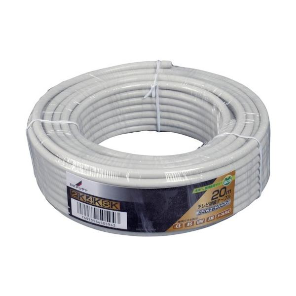 納期について：取寄品3〜5営業日目発送予定★欠品時除くメーカー名：DXアンテナ(株)【 特長 】・2K/4K/8K放送対応に対応しています。【 用途 】・地上放送・衛星放送受信での屋内外の配線に。【 仕様 】品名:DX 同軸ケーブル品番:S...