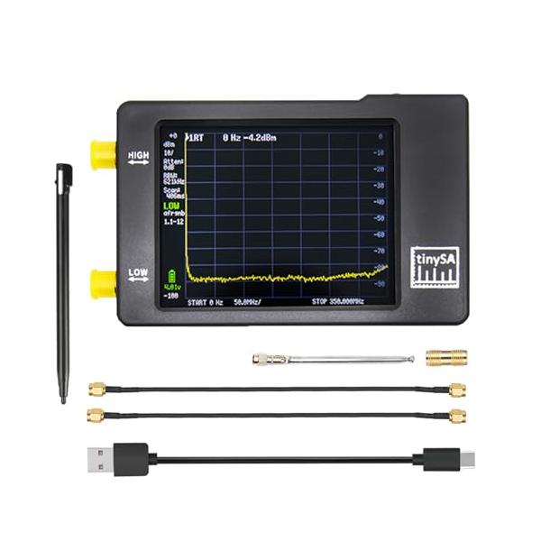 2.6kHz?640kHzの両方の範囲の切り替え可能な解像度のバンドパスフィルター。 低周波数または高周波数の全範囲をカバーする290のスキャンポイントを示すカラーディスプレイ。2つの入力を備えたスペクトラムアナライザ、240MHz-960...