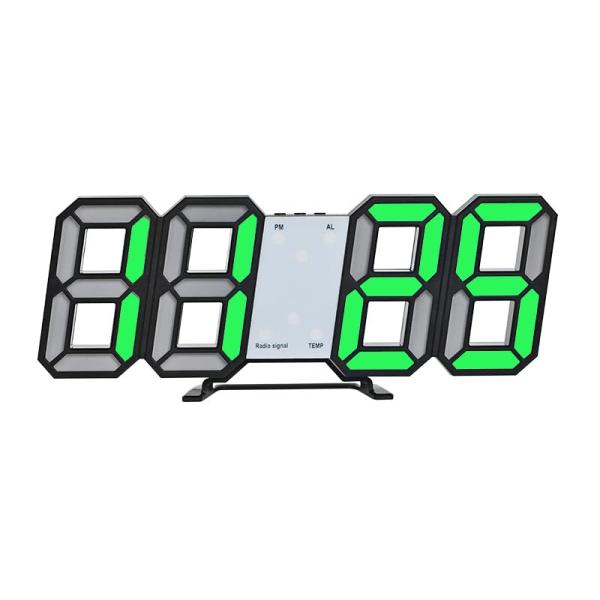 【LEDデジタル電波時計】サイズ：W22.5×D4×H8.0cm 重さ：245ｇ 素材：プラスチック.電波受信機能:自動受信/手動受信 ※ご注意：電源アダプターが付属しています。 ボタン電池は付属しておらず！ ※取扱説明書が付属して（取扱説...