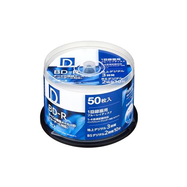 規格：BD-R録画タイプ：1回録画記録容量：25GB録画の目安：地上デジタル：3時間180分 　　　　　　　　BSデジタル：2時間10分130分 　　　　　　　　4K BS/CS：1時間30分90分 ※上記の録画時間はDRモードでの目安時間...