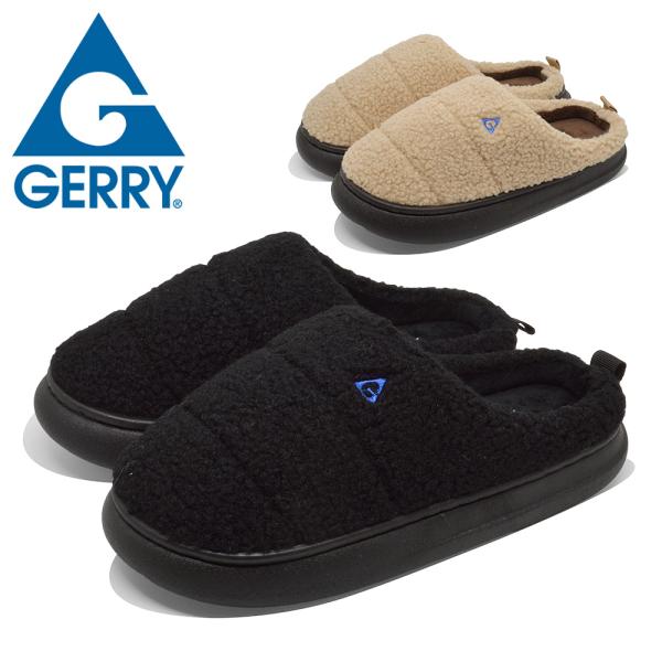 GERRYジェリー GR-5581ブラック:BLK:BLACKベージュ:BEG:BEIGEGERRYのサボサンダル。アッパーは見た目もあったかなボア素材を使用。脱ぎ履き簡単で普段履きや室内履き、アウトドアなどにもおすすめです。ヒール高さ:約...