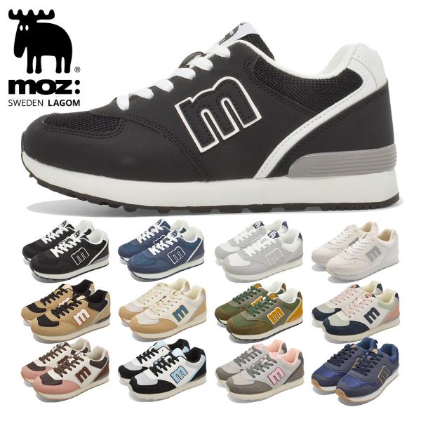 モズ:スウェーデン ローゴンMOZ:SWEDEN LAGOM スニーカー2366_ブラック:BL2366_ネイビー:NV2366_グレー:GY2366_アイボリー:IV2365_ブラック/ライトBG:BL/LBG2365_ベージュ:BG23...