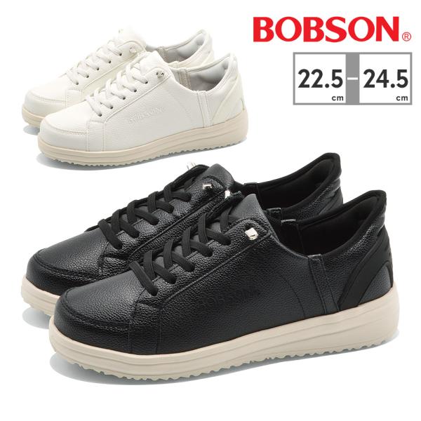 Bobsonボブソン Easy in コートスニーカーBS-0035ブラック:BLK:BLACKホワイト:WHT:WHITEハンズフリーで簡単に履けるコートタイプのスニーカーです。ヒール高さ:約3.5cm重量:片足約188g素材アッパー:合...