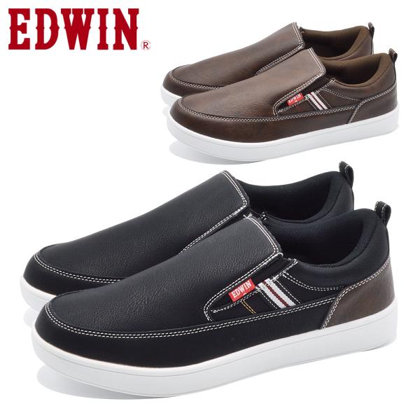 EDWINエドウィン EDW-7050ブラック:BLKダークブラウン:DBROWNスリッポンシューズで脱ぎ履きラクラク軽量設計で疲れにくいクラシックスタイルで映える足元ヒール高さ:約3.2cm重量:片足約200g素材アッパー:合成皮革アウト...