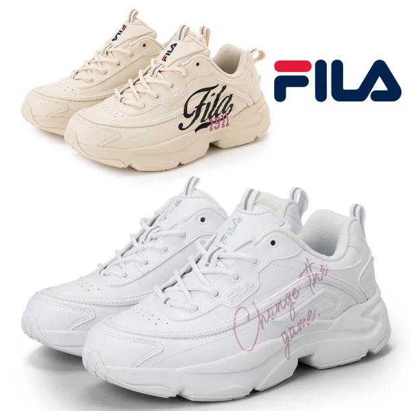 FILAフィラ レイトナスクリプトRAYTONA SCRIPT101003人気のボリュームソールモデル『RAYTONA』に、インパクト大なスクリプトロゴを配した新作が登場。クラシカルな『Fila 1911』デザインと、サイドにメッセージをあ...