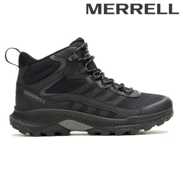 MERRELLメレル スピードストライク2 ミッド ウォータープルーフSPEED STRIKE 2 MID WATERPROOFブラック:M037833:BLACKMoab Speed 2をベースに開発されたアクセスモデル。アッパーにはウォ...