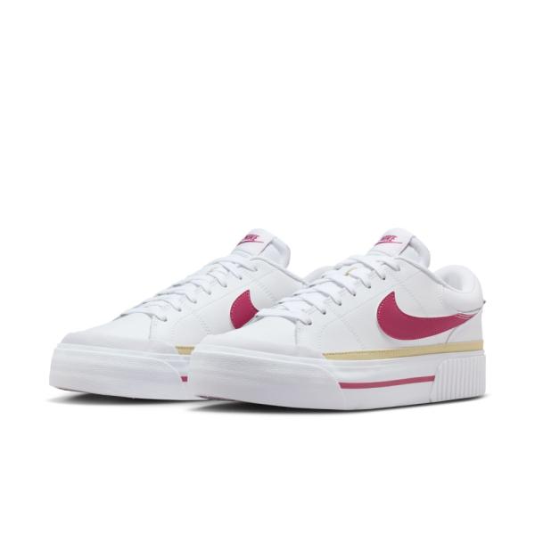 NIKEナイキ コート レガシー リフトNIKE COURT LEGACY LIFTDM7590112:ホワイト/スウィート ビート-チーム ゴールド:WHITE/SWEET BEET-TEAM GOLDコート風のスタイルをアップデート。ナ...