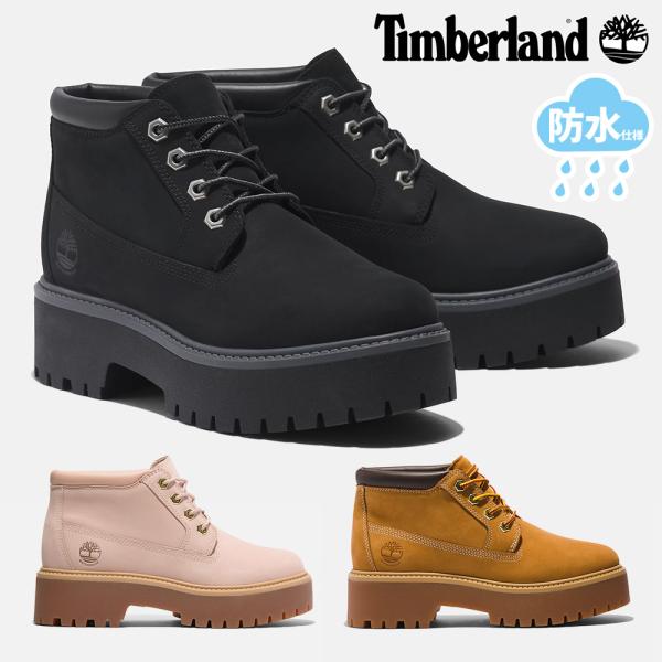 Timberlandティンバーランド ストーン ストリート ネリー プレミアム ウォータープルーフ プラットフォーム チャッカSTONE STREET Nellieブラック:A5REN-015:Black Nubuckウィート:A5RF9-...