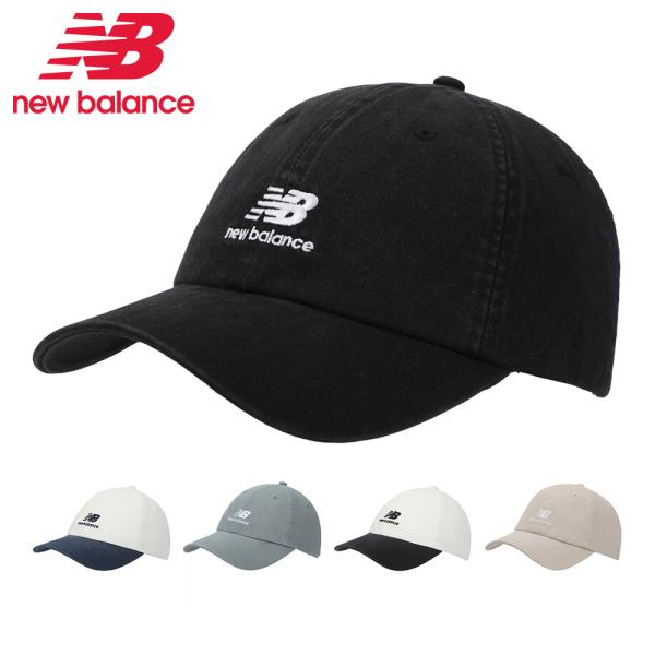 ニューバランスnew balance 6パネルフライングNBスタックドロゴハットLAH53003BK_ブラックNNY_NBネイビーSLA_スレートSST_シーソルトTWF_ティンバーウルフフロントのスタックドロゴがワンポイントの定番6パネル...