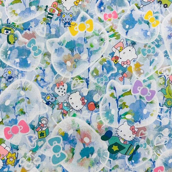 【サイズ】　約108ｃｍ巾【素材】　綿100%　タナローン　日本製リバティプリントを代表する上質な肌ざわりのタナローン生地Hello Kitty 50th Anniversary Collection vol.22024年11月、記念すべき...