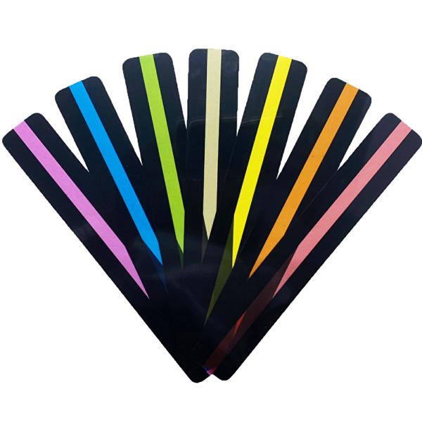 読みたい行に視点を集中させることができるリーディングトラッカー読書時の目の疲れ・ストレスを軽減したり、読み飛ばし防止のためのアイテムです。人によって見やすい色が違う為、7色をご用意しました。7色セットも販売中ですサイズ：190mm×30mm...