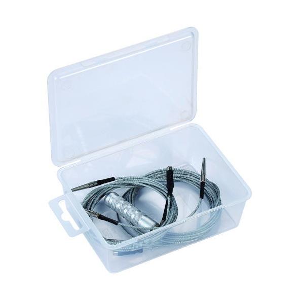 ■ケーブル内装フレームのルーティング補助キット。■シフト/ブレーキケーブル、アウターケーブル、油圧ホース、Di2ケーブルに対応。■6mm以上の穴が設けられているカーボン/アルミ/チタンフレームに使用可能。■セット内容：強力マグネット、アダプ...