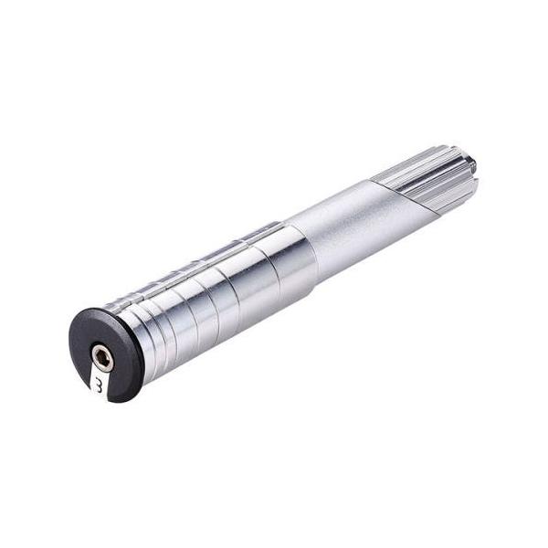 ■ステムクランプ：28.6mm■コラム挿入：25.4mm■本体素材:アルミ■参考重量:221g■全長:193mm■スチールコラム用。■ステアチューブの延長が可能。■ネジ付き、ネジなし両方のステアチューブに対応。■サンドブラスト仕上げブラック...
