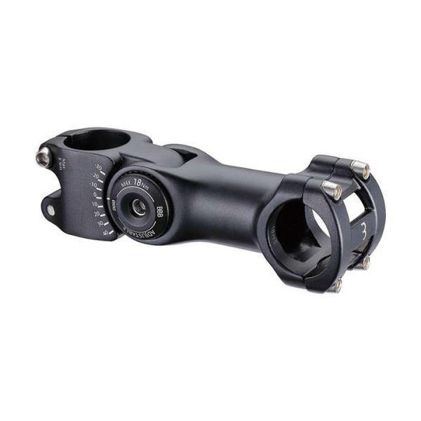 ■バークランプ径：φ31.8mm■コラムサイズ：φ28.6mm(1-1/8)■突き出し長：90mm■アングル：＋40から-40度に調節可能■カラー：ブラック■ステアコントロールと快適なポジションを実現するために上向きにも、空気抵抗を減らす下...