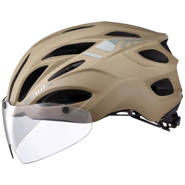 ■サイズ表示（参考重量）：XL/XXL（270g）■頭周のめやす：60-63cm■JCF（公財）日本自転車競技連盟公認■標準装備品：AR-5シールド、VITT A.Iネット、XF-8アジャスターコンパクトフォルムを追求したシールド付モデルが...