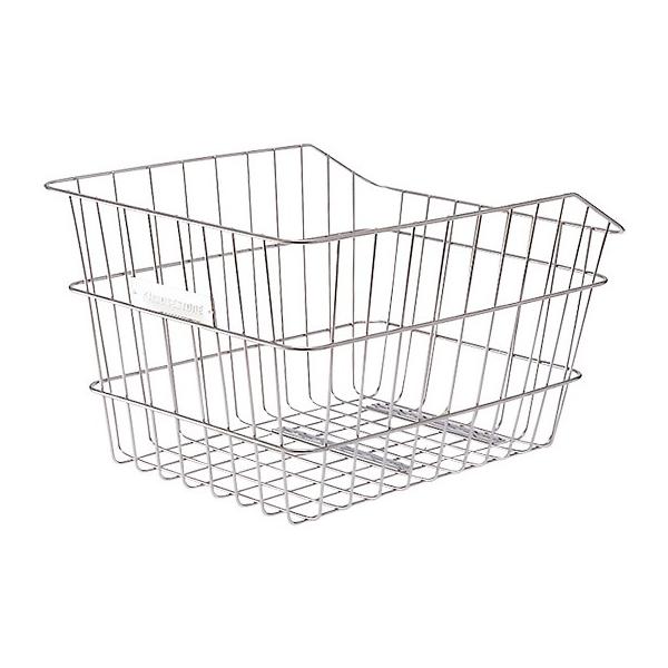 ■通常2〜5日ほどで発送（土日祝除）サビに強く丈夫なステンレス製のリヤバスケットです。クロスバンド付。取付金具付属。・材質：ステンレス・サイズ：タテ：250mm/上面ヨコ：320×奥行420mm/底面ヨコ：240×奥行340mm・重量：15...