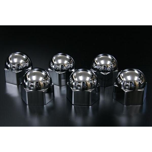 ホイールナットをドレスアップ！取付ワンタッチ材質：樹脂・クロームメッキ内径：４１ｍｍ高さ：５０ｍｍタイヤのホイルナット数は車種によって違います。タイヤ1本のホイルナット数は２ｔエルフ：５個４ｔ車：６個大型車：８個