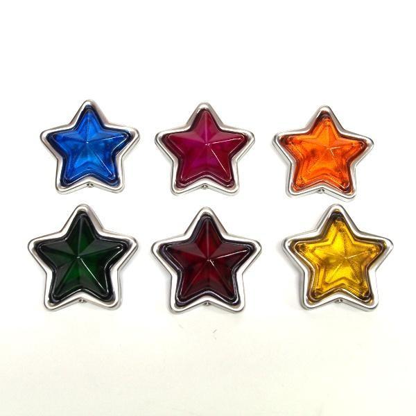 サイドからビスで留めるタイプです。24V-5Wマクラ球付レンズ：アクリルガラズレンズ製は廃盤になりました。土台：スチールカラーは黄・緑・橙・ピンク・空・赤の６色メーカー名：板橋用品ＳＳ