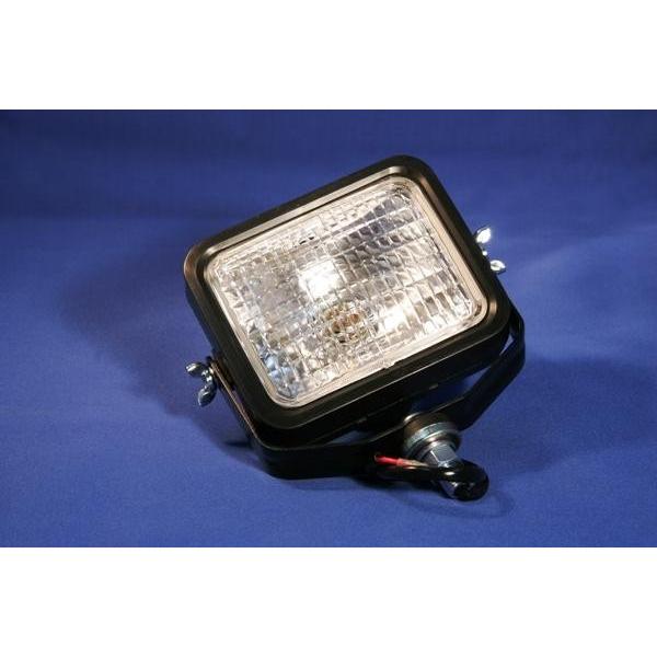 24V-60W電球付本体：黒樹脂製レンズ：ガラス