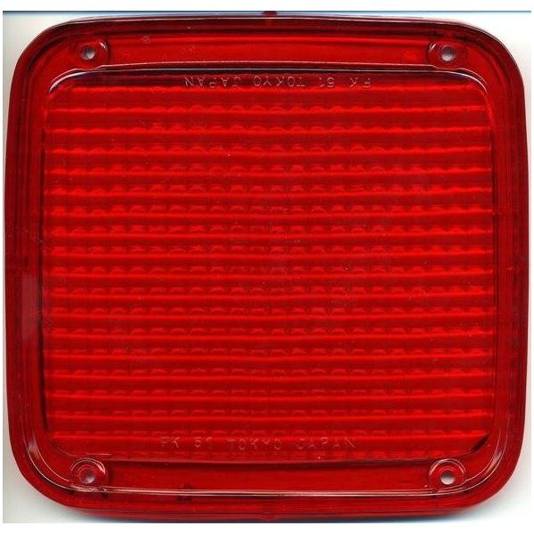 レンズのサイズは共通、ＦＫ、日野の３種類があります。レンズを止めてあるビス間の寸法を確認してください。適合サイズ：縦121mm×横105mmクリアレンズはこちら赤レフ付レンズはこちら黄レンズはこちらテールリムはこちら