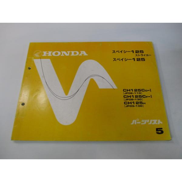 メーカー：ホンダ対応車種：スペイシー125ストライカー発行：昭和62年1月