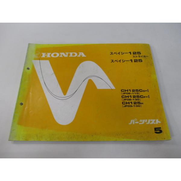 メーカー：ホンダ対応車種：スペイシー125ストライカー発行：昭和62年1月