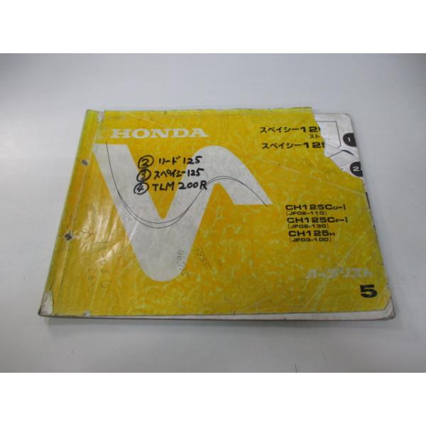 メーカー：ホンダ対応車種：スペイシー125ストライカー発行：昭和62年1月