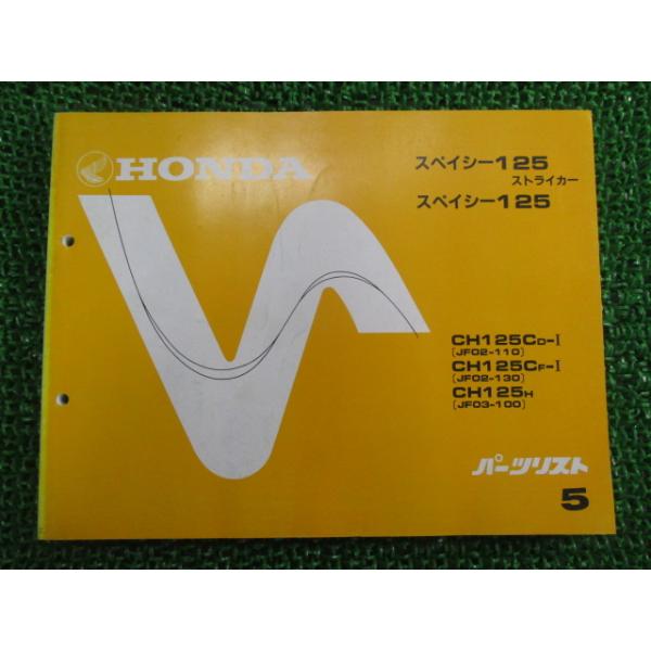 メーカー：ホンダ対応車種：スペイシー125ストライカー発行：昭和62年1月/