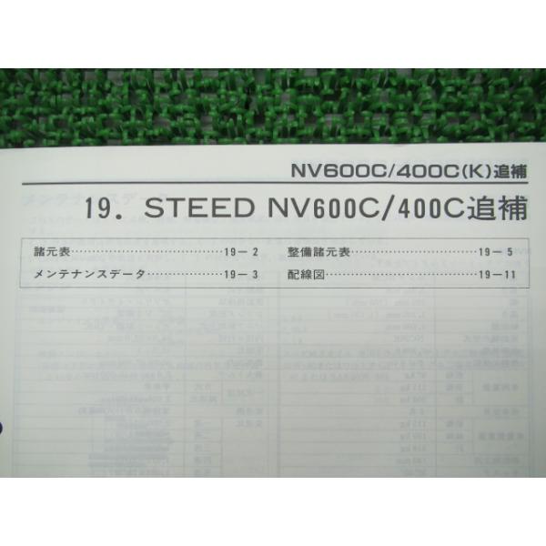メーカー：ホンダ対応車種：スティード400/600型式：NC26/PC21発行：平成1年5月