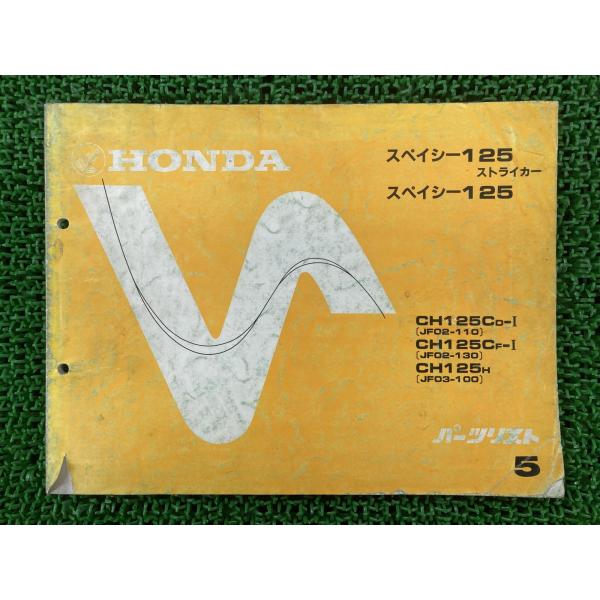 メーカー：ホンダ対応車種：スペイシー125ストライカー発行：昭和62年1月/
