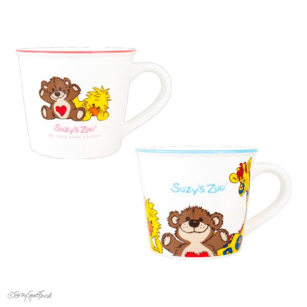 内側から底までかわいい大人気メジャーマグにSuzy's Zoo(スージー・ズー)が登場！かわいいマグで気分をあげよう♪サイズ：約H77×Φ90ｍｍ素材：陶磁器※表面にピンホールや黒点・突起が見られる場合がございますが、陶器の特性上製造時に避...