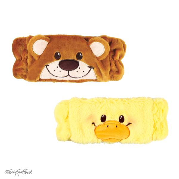 世界中で40年以上も愛され続けている主人公のアヒルのウィッツィーとぬいぐるみのお友達のかわいらしい世界『Suzy's Zoo』洗顔時やお家時間に大活躍のヘアバンドが登場！ふわふわな手触りで着け心地抜群です♪サイズ：約H100×W235ｍｍ素...