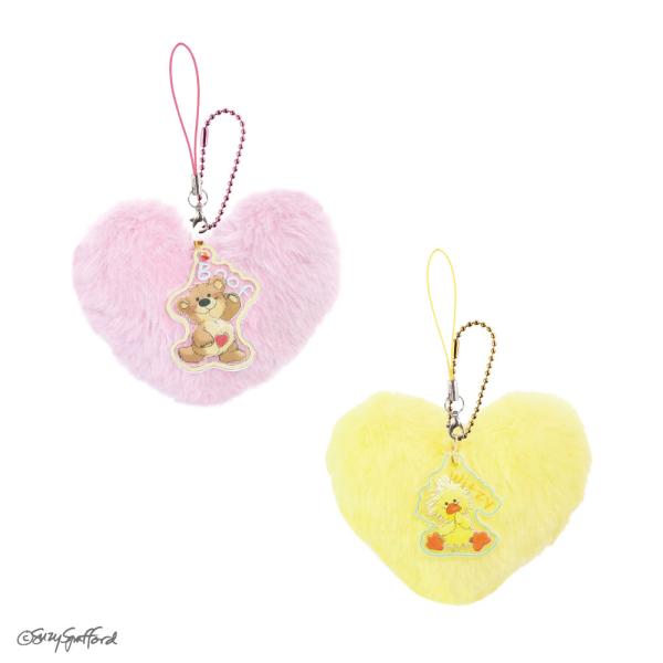 世界中で40年以上も愛され続けている主人公のアヒルのウィッツィーとぬいぐるみのお友達のかわいらしい世界『Suzy's Zoo』ふわふわなファーがかわいいチャーム付きのストラップです。サイズ：約H84×W97×D50ｍｍ素材：ポリエステル・ア...